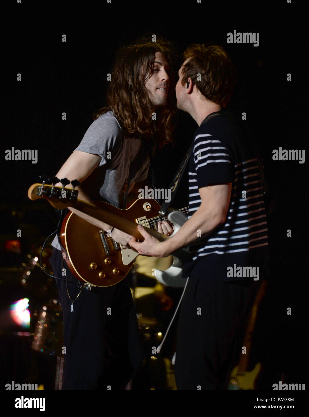 MIAMI BEACH, FL - DECEMBER 30: Wayne Sermon, Ben McKee of Imagine ...