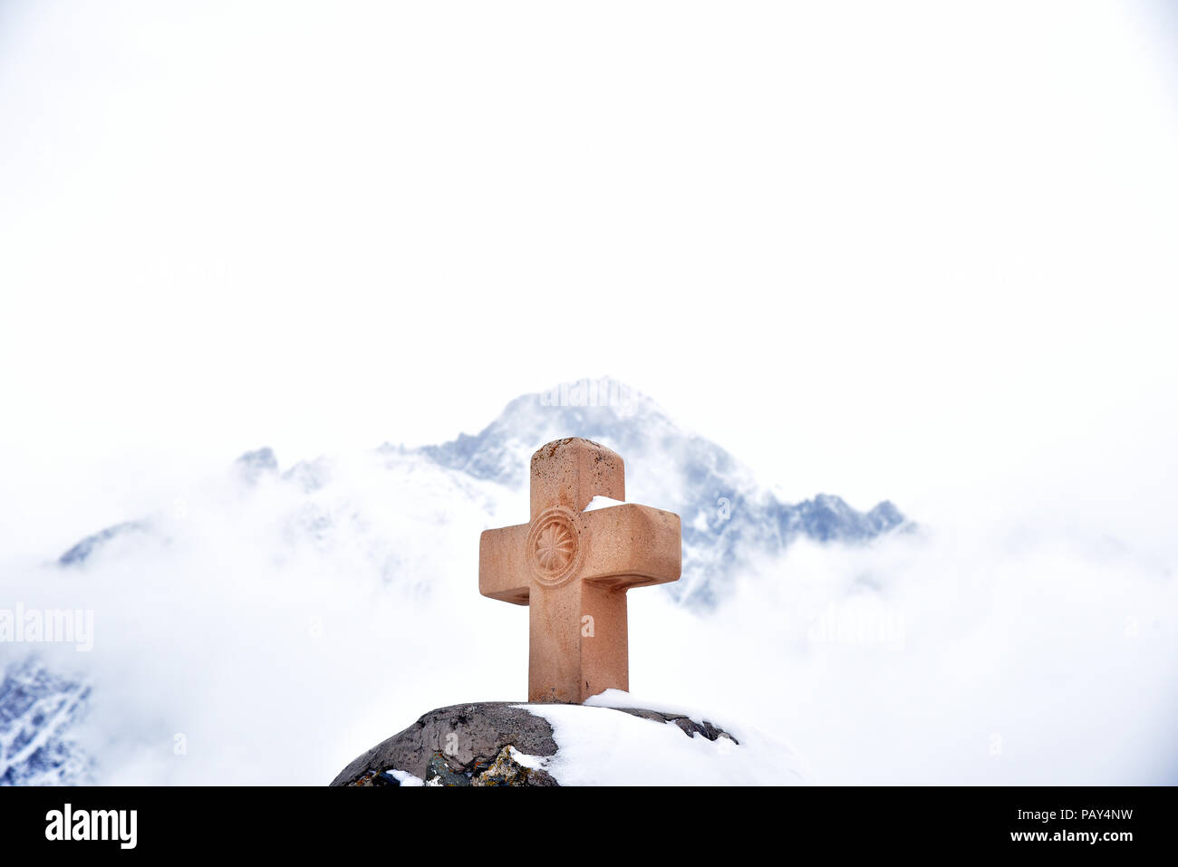 Silhouette cross symbol top church hi-res stock photography and images ...