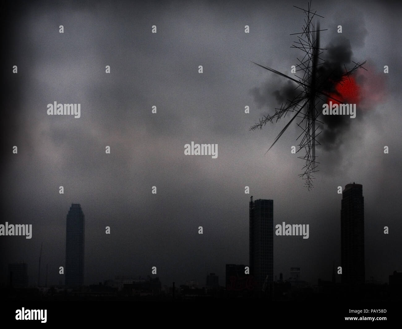 Dark scary street painting hi-res stock photography and images - Alamy