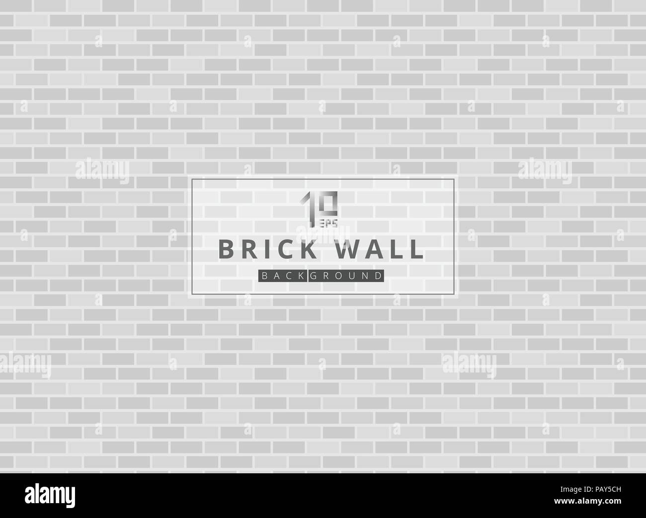 White and gray brick wall background texture. Vector illustration Stock ...