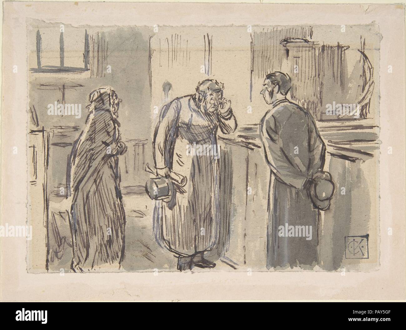 A Vicar and a Curate. Artist: Charles Samuel Keene (British, Hornsey ...