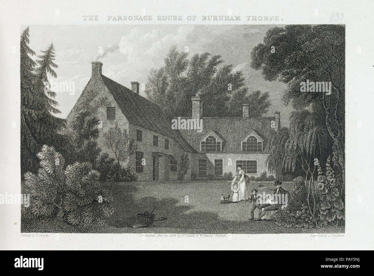 The parsonage house of Burnham Thorpe Stock Photo - Alamy