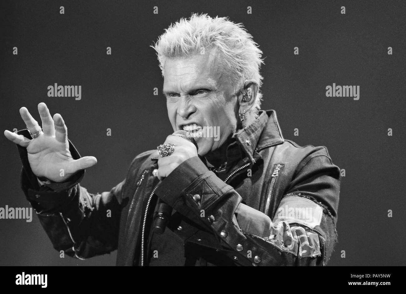 Billy idol band performs at hard rock live object hi-res stock ...