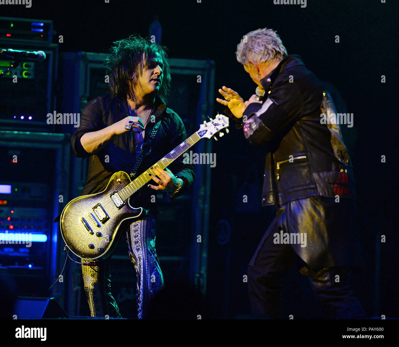 Billy idol band performs at hard rock live object hi-res stock ...