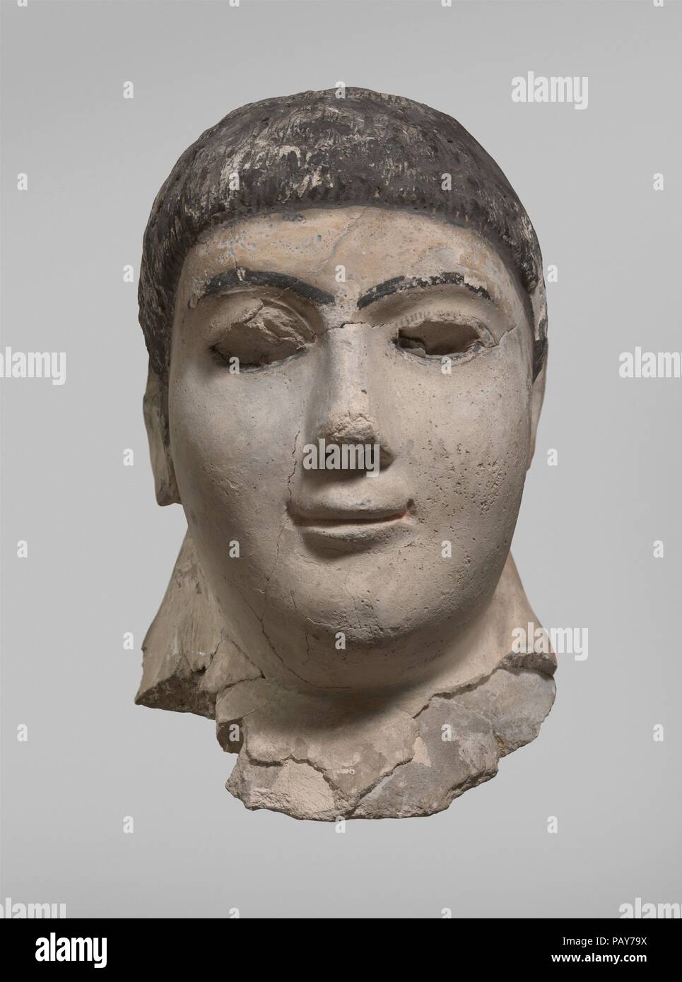 Funerary Mask of a woman. Dimensions: h. 18 cm (7 1/16 in); w. 9 cm (3 ...