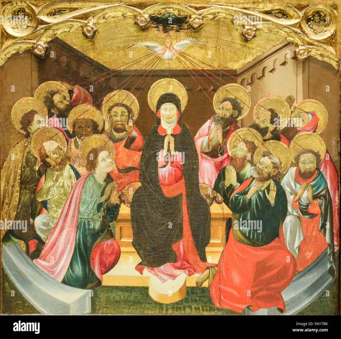 Valencia, Spain - June 15, 2018: Medieval Retable in Valencia, Spain ...