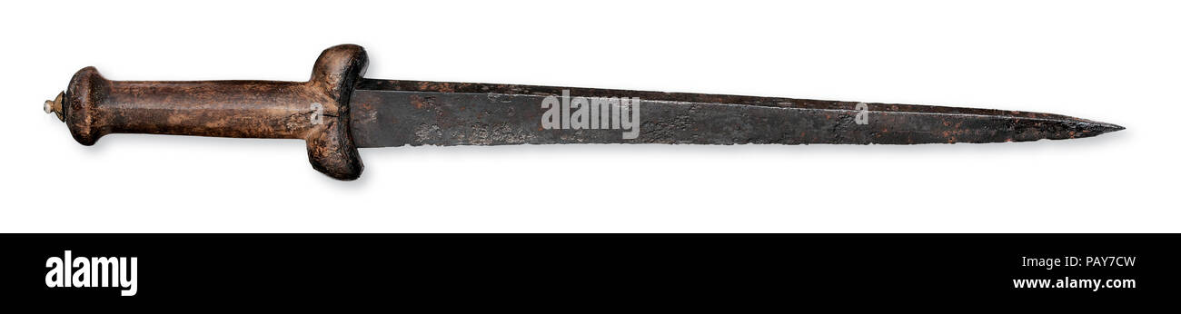 Ballock dagger with original grip and finely etched blade. English ...