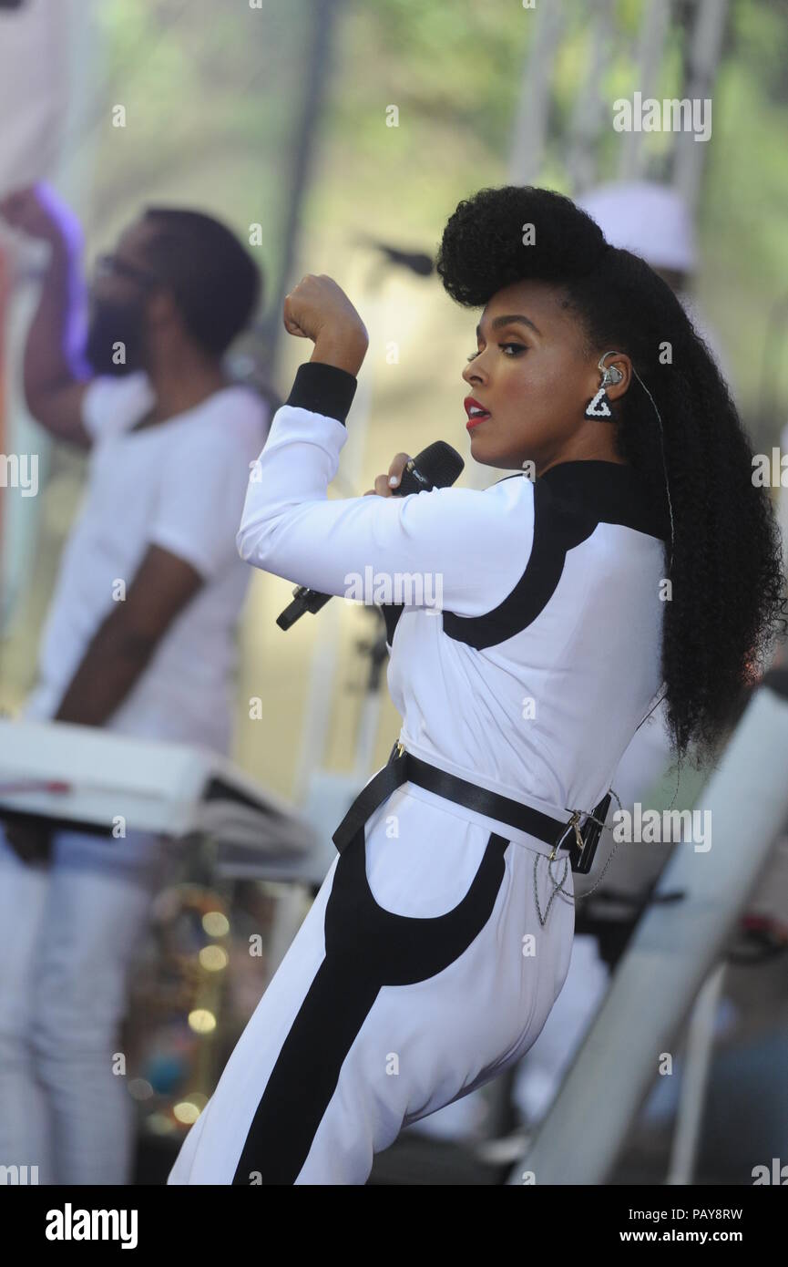 NEW YORK, NY - AUGUST 14: Janelle Monae performs on NBC's 'Today Show ...