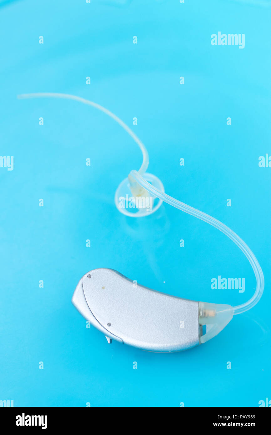 Modern compact in the ear digital audiophone hearing aid for deaf ...
