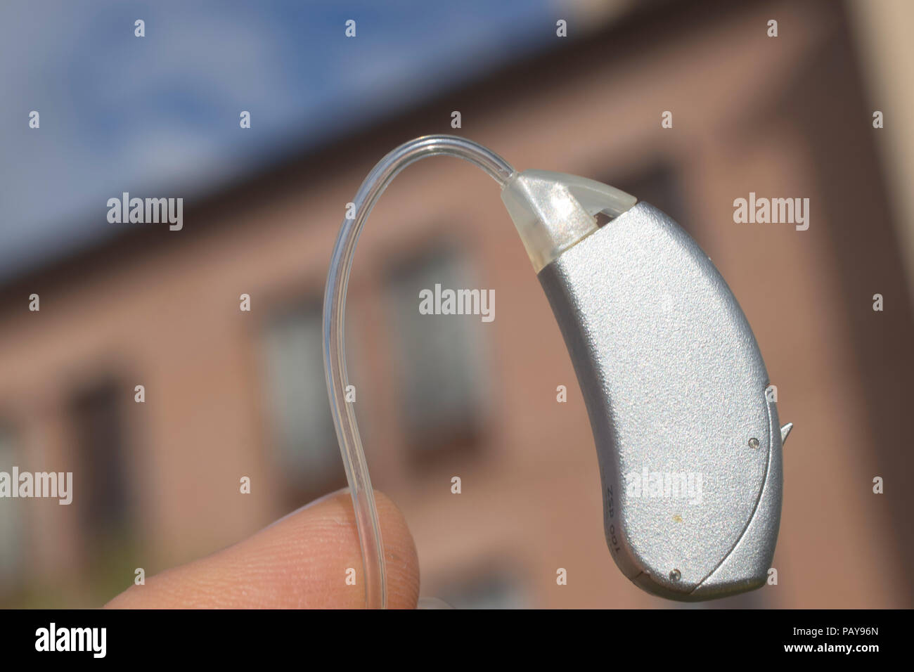 Modern compact in the ear digital audiophone hearing aid for deaf ...