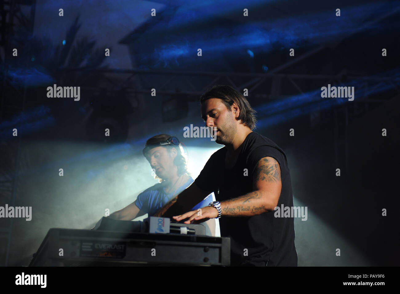 MIAMI BEACH , FL - AUGUST 07: Steve Angello, Sebastian Ingrosso ...