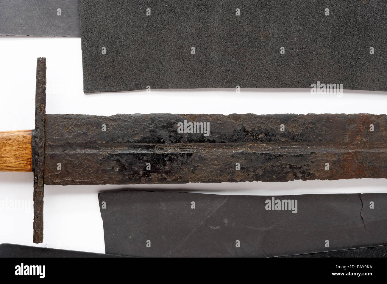 Sword, Oakeshott type XIa, European, 12th century Stock Photo - Alamy