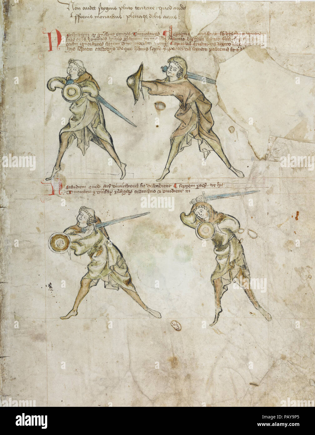 Tower Fechtbuch. I.33 Located at The Royal Armouries Museum Stock Photo ...