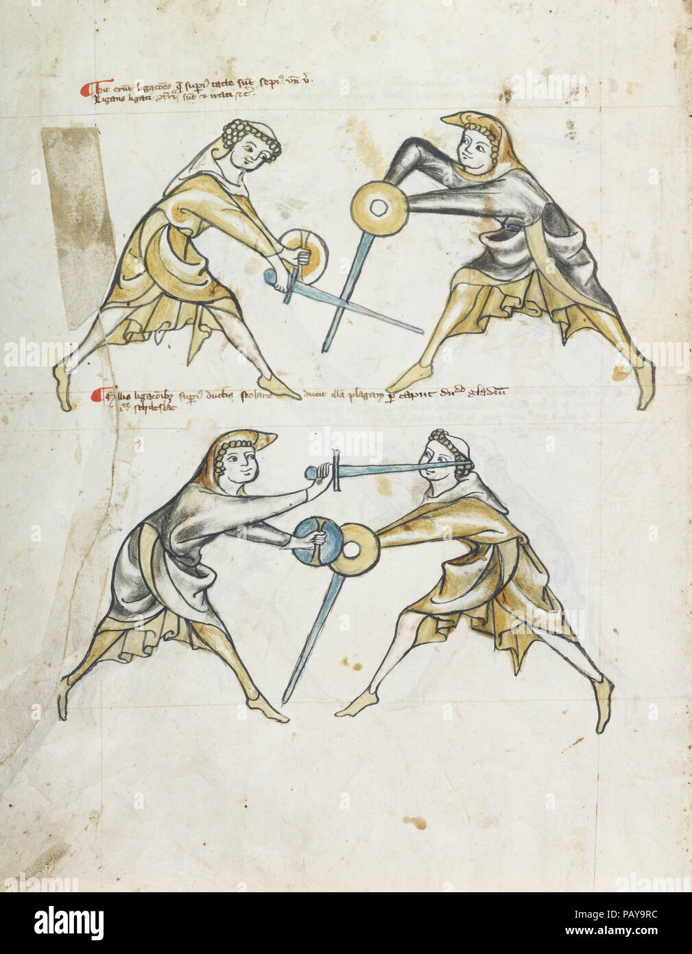 Tower Fechtbuch. I.33 Located at The Royal Armouries Museum Stock Photo ...