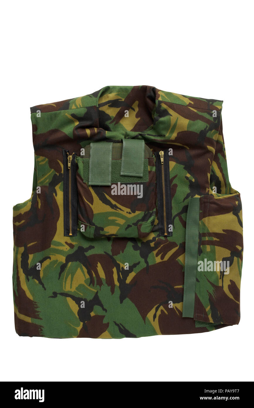 Combat body armour: Iniba Vest. British, about 1988-1990 Stock Photo ...