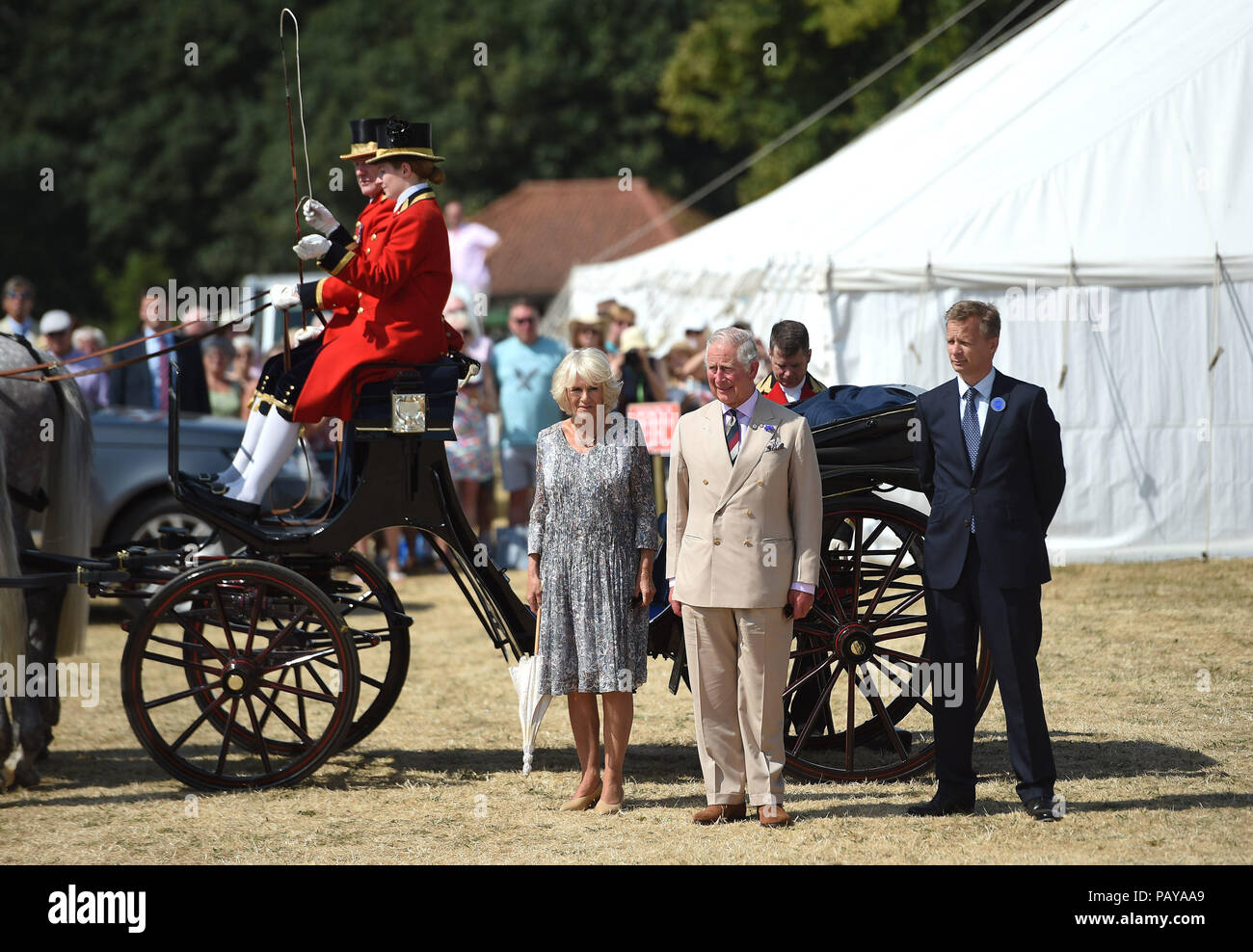 The Prince of Wales and the Duchess of Cornwall during a visit to the ...