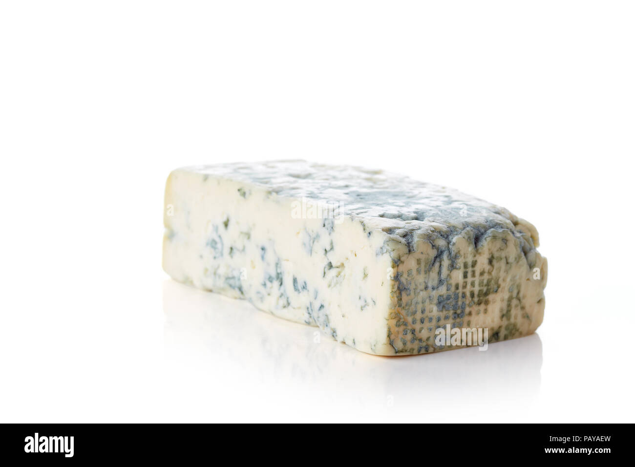 Blue cheese isolated on white background Stock Photo - Alamy