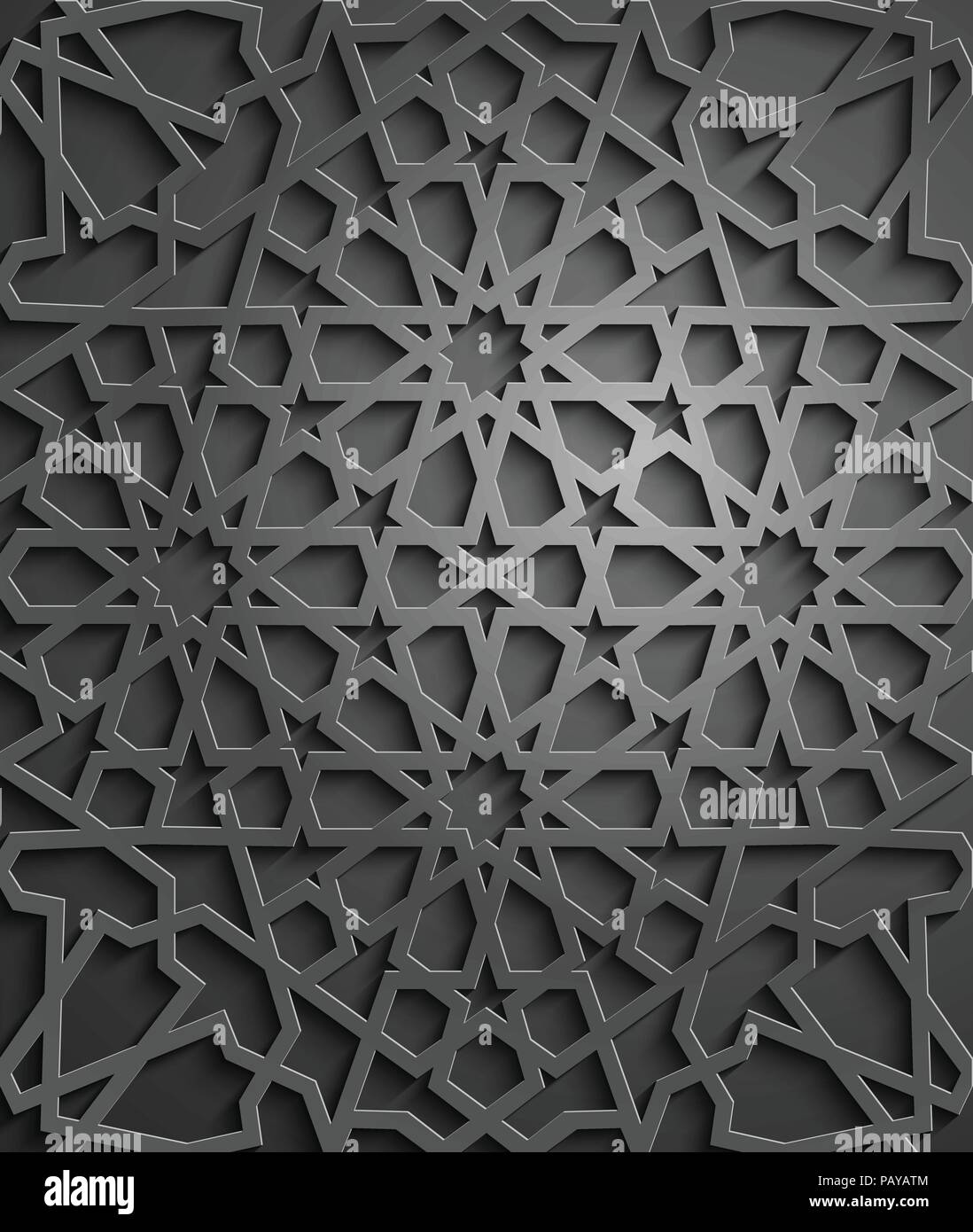 Islamic ornament vector , persian motiff . 3d ramadan islamic round ...