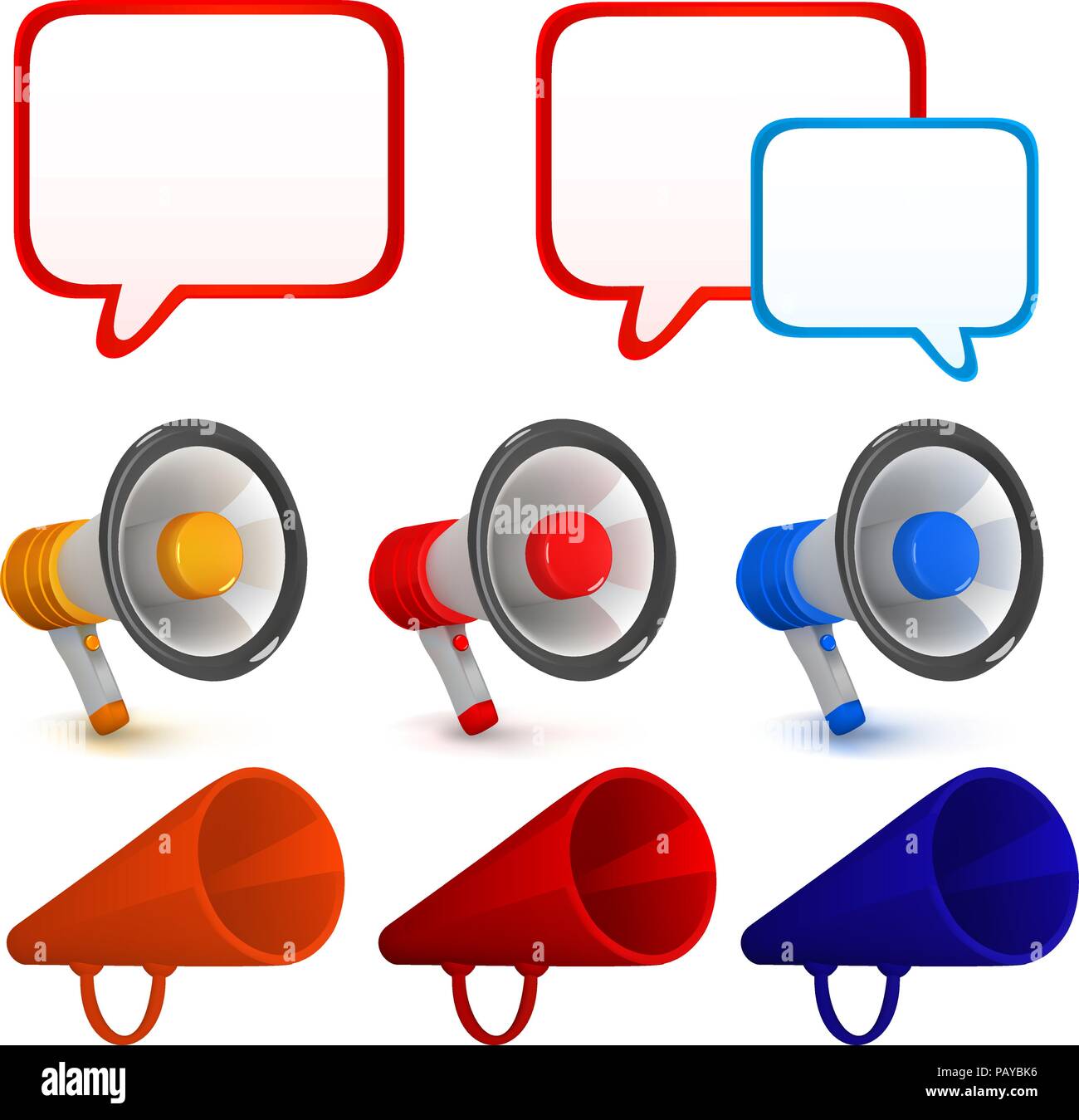 Speech icons set Stock Vector Image & Art - Alamy