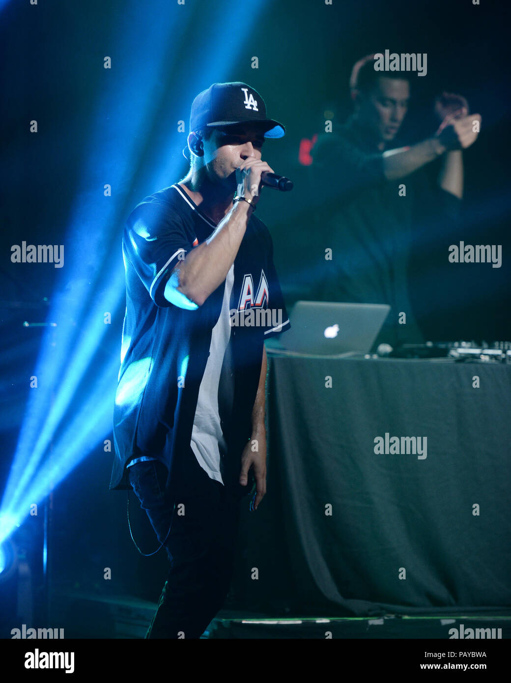 FORT LAUDERDALE FL - JULY 25: Singer Jake Miller poses for a performs ...