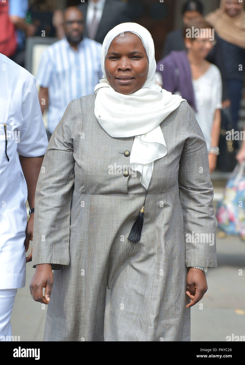 Hadiza Bawa-Garba outside the High Court in London, where she is ...