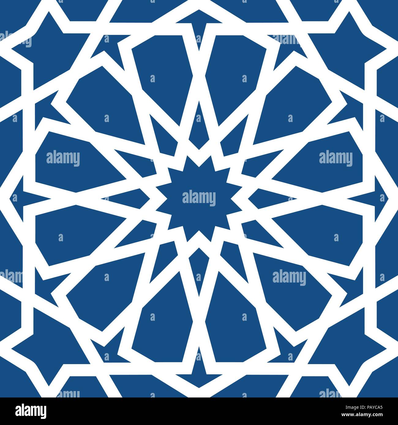 Blue islamic pattern . Seamless arabic geometric pattern, east ornament ...