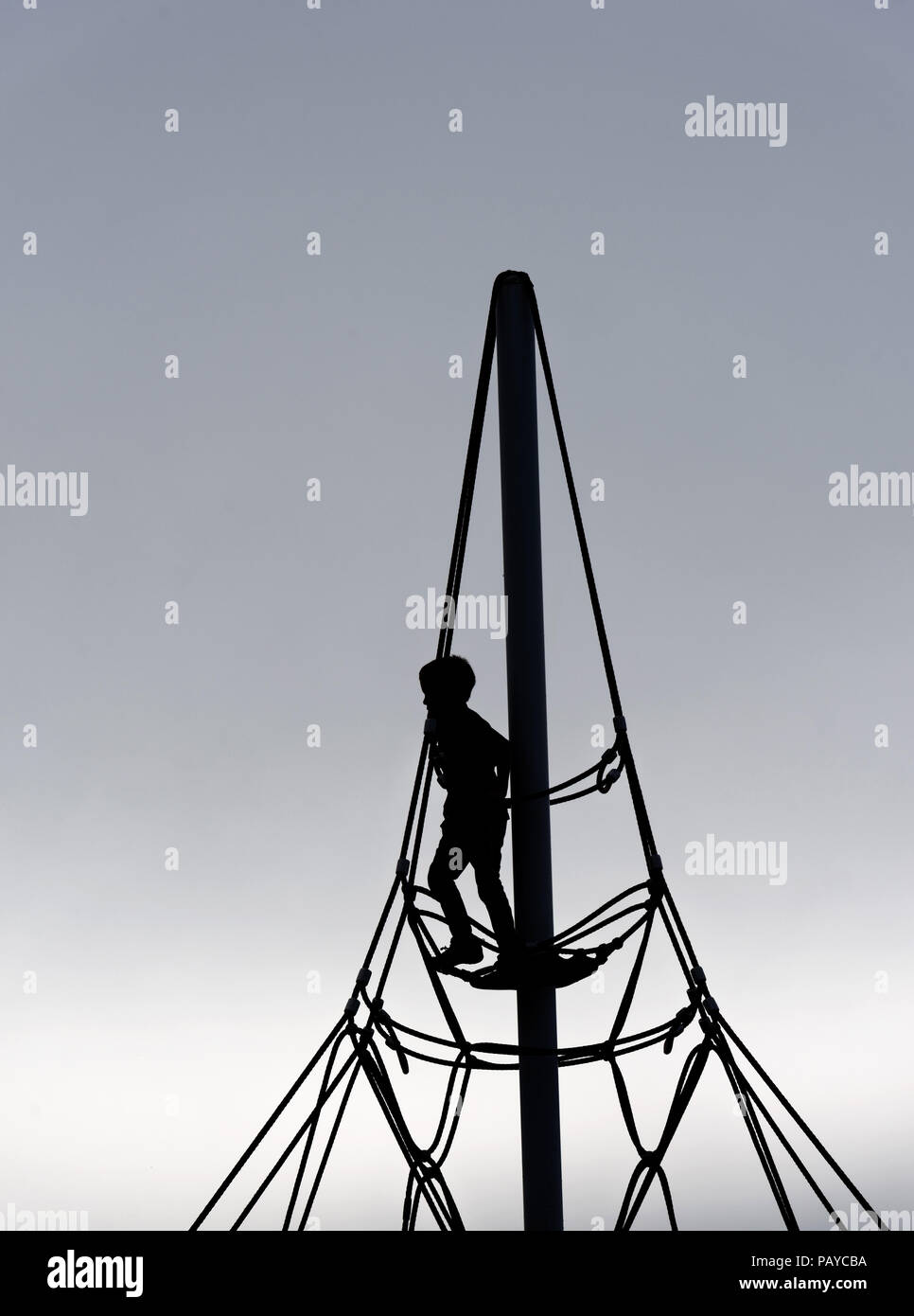 Child on rope hi-res stock photography and images - Alamy