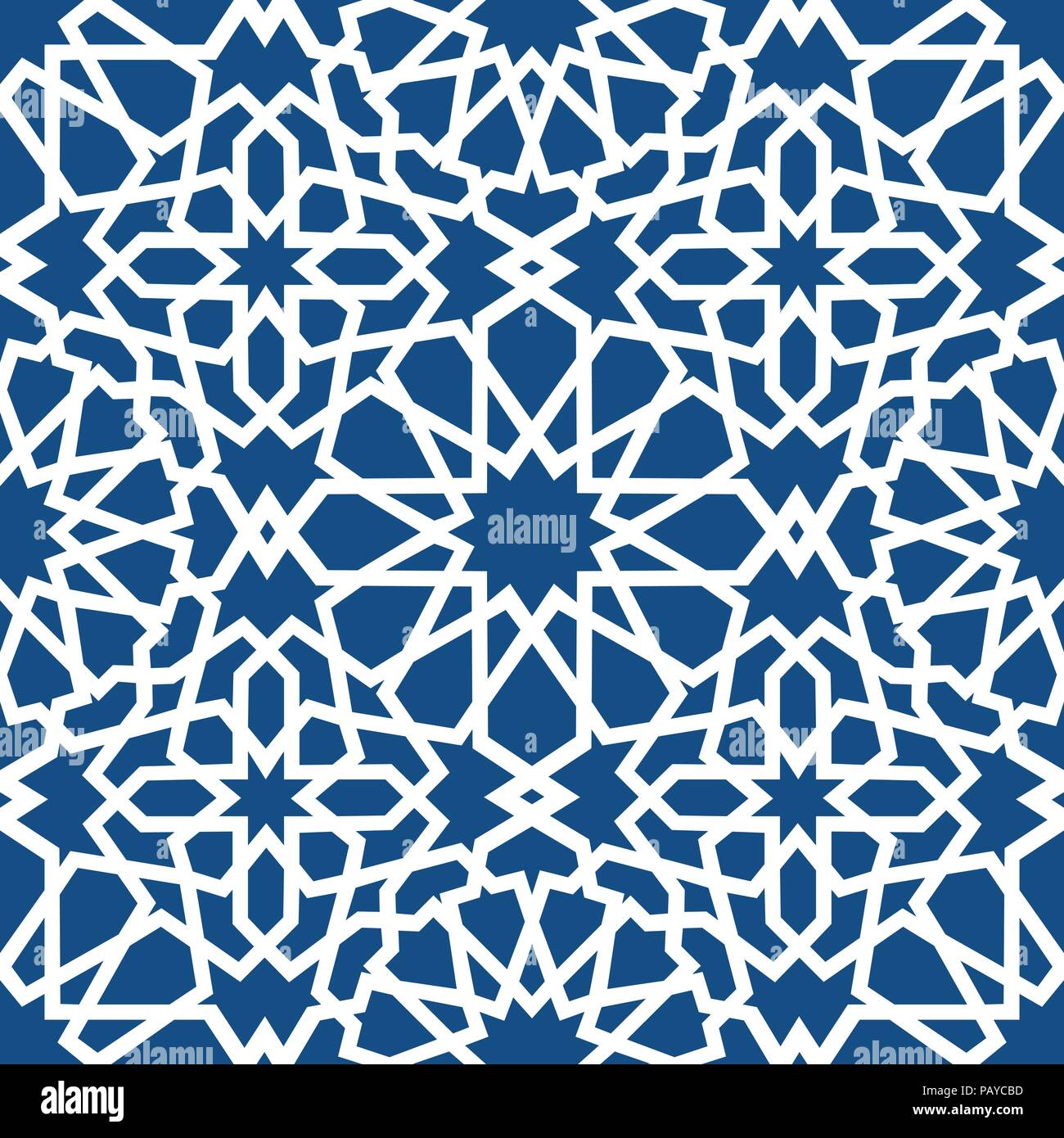 Blue islamic pattern . Seamless arabic geometric pattern, east ornament ...