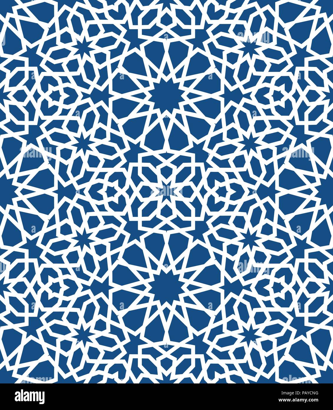 Blue islamic pattern . Seamless arabic geometric pattern, east ornament ...