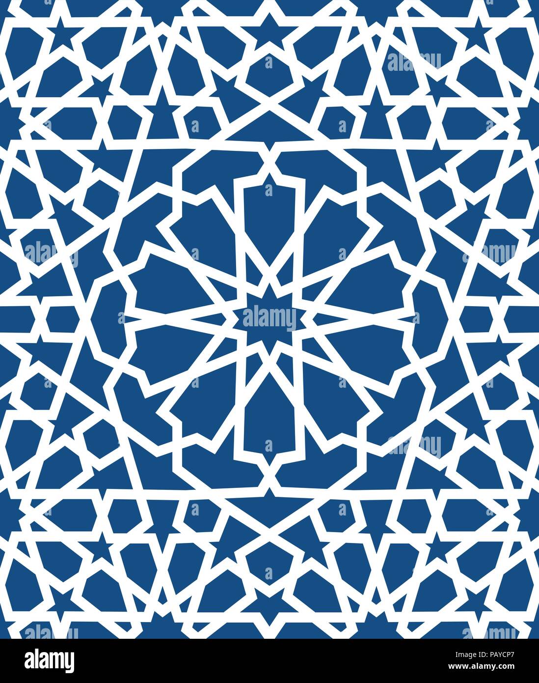 Blue islamic pattern . Seamless arabic geometric pattern, east ornament ...
