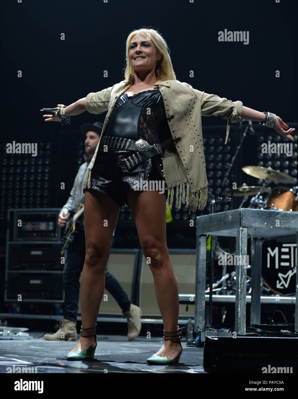 SUNRISE, FL - JULY 11: Emily Haines of Metric performs at the BB&T ...