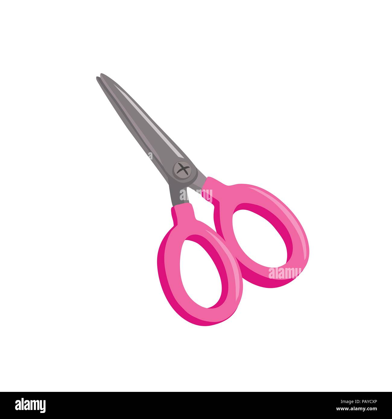 Hand drawn scissors isolated on white background. Vector illustration ...