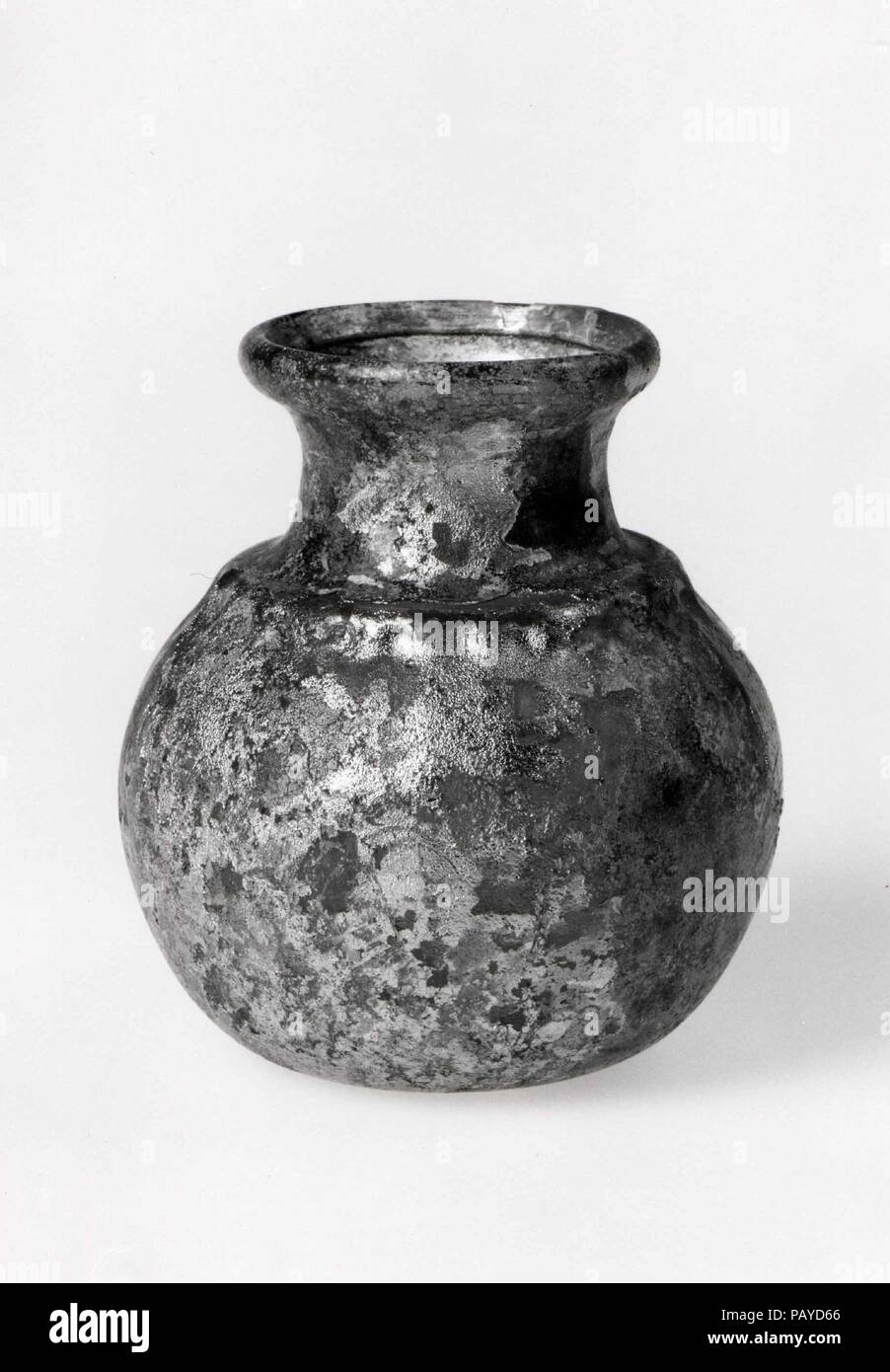 Jar. Culture: Roman. Dimensions: H. 6.6 cm; diam. of rim 4.4 cm; diam ...