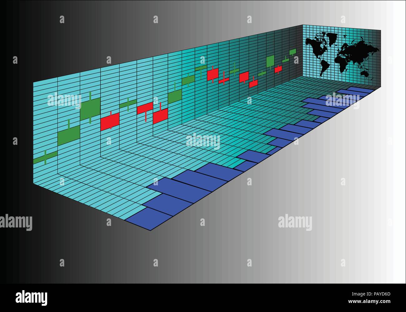 Stock chart volume bars Stock Vector Images - Alamy