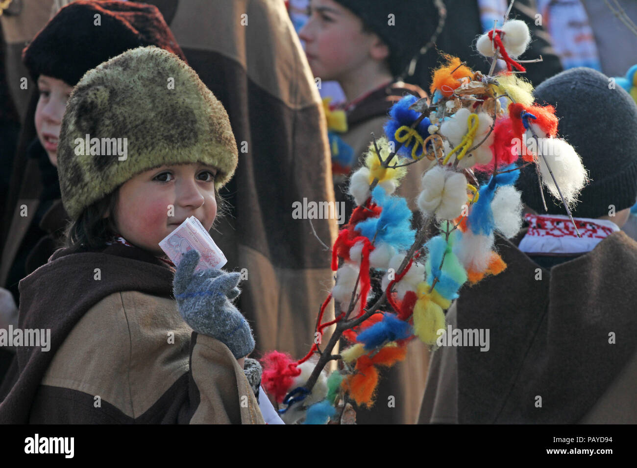 Survakari with traditional costumes performs ritual lightly pats the ...