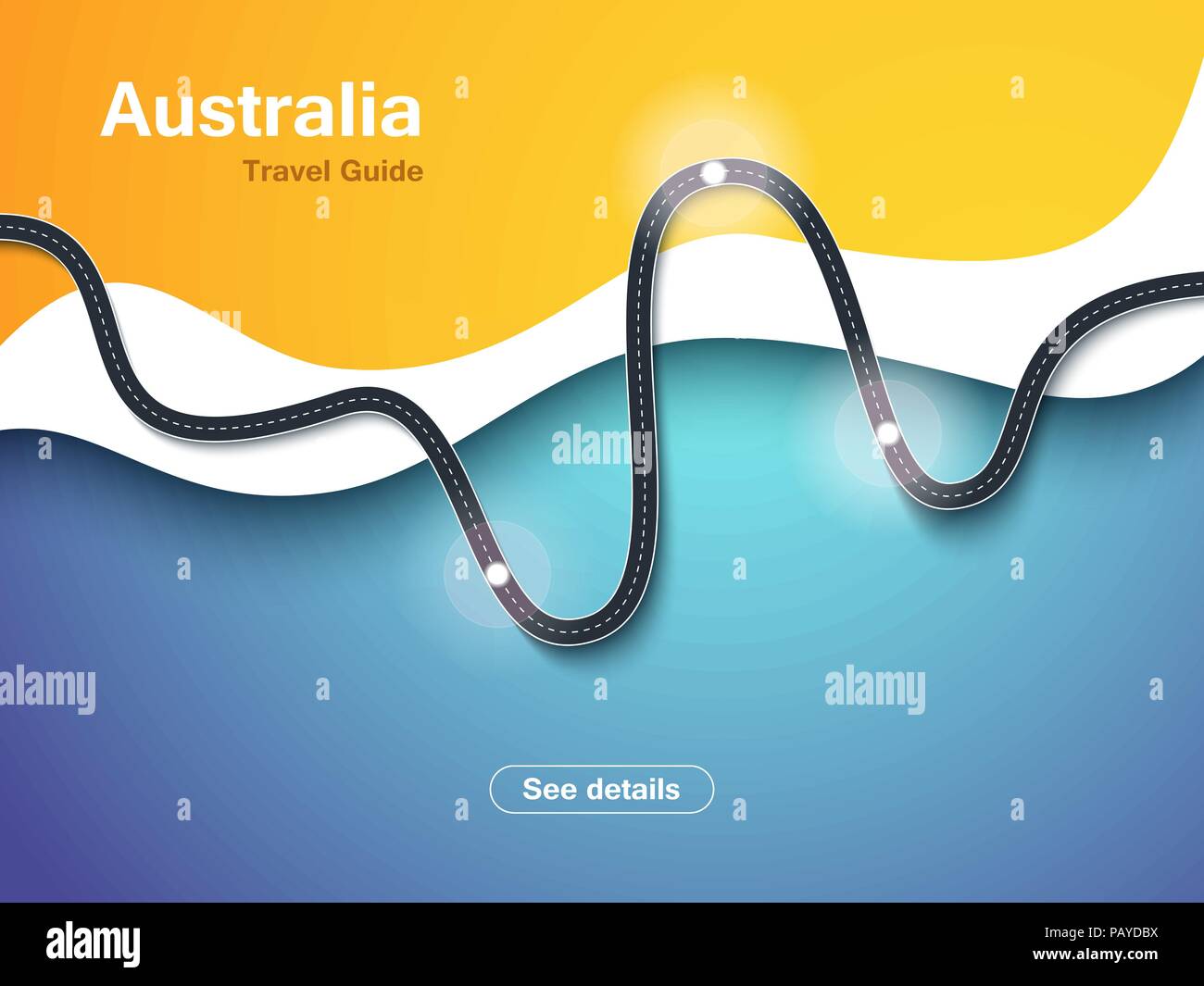 Road trip and Journey route background. Modern background with travel ...