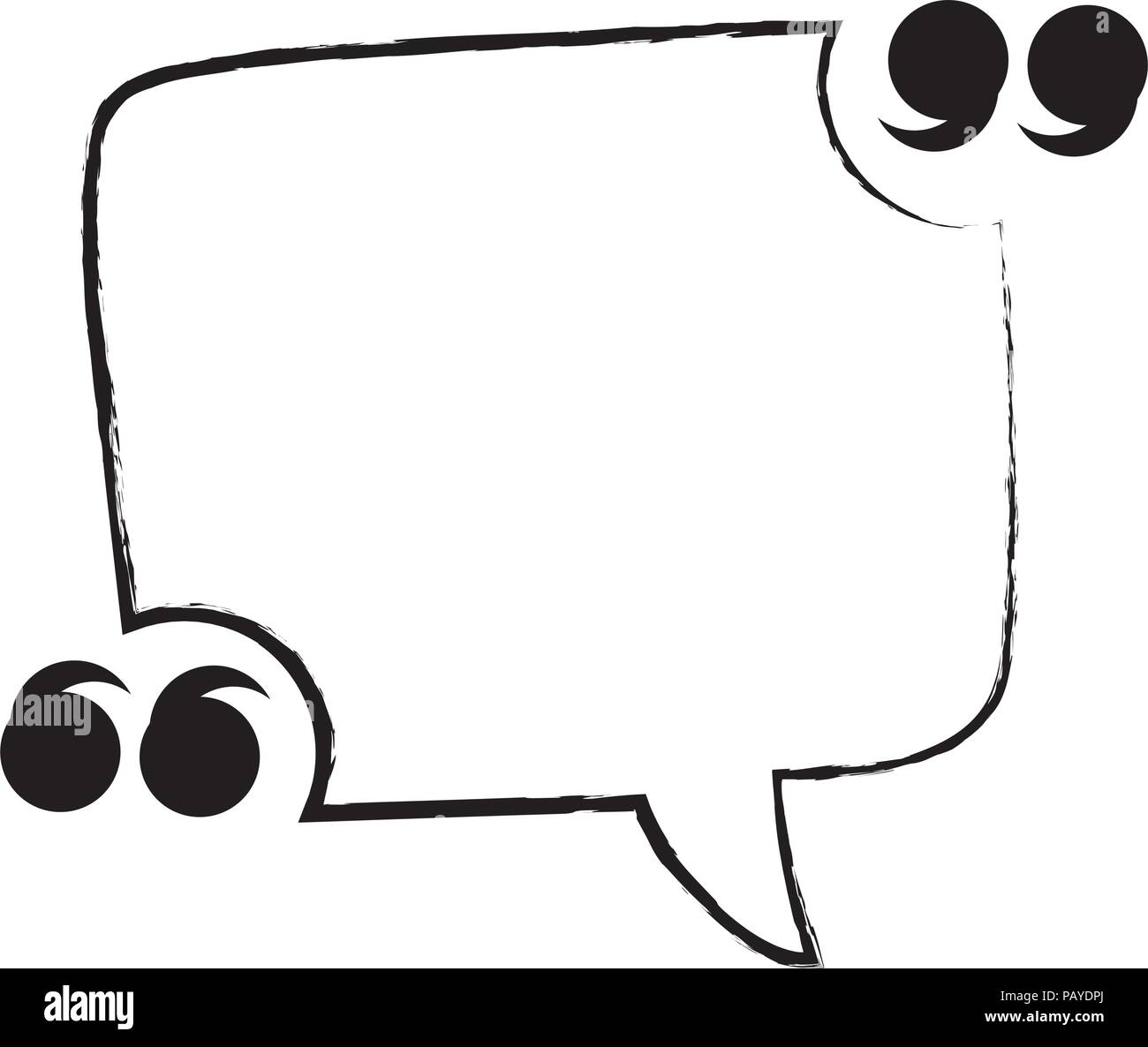 Square Speech Bubble Vector