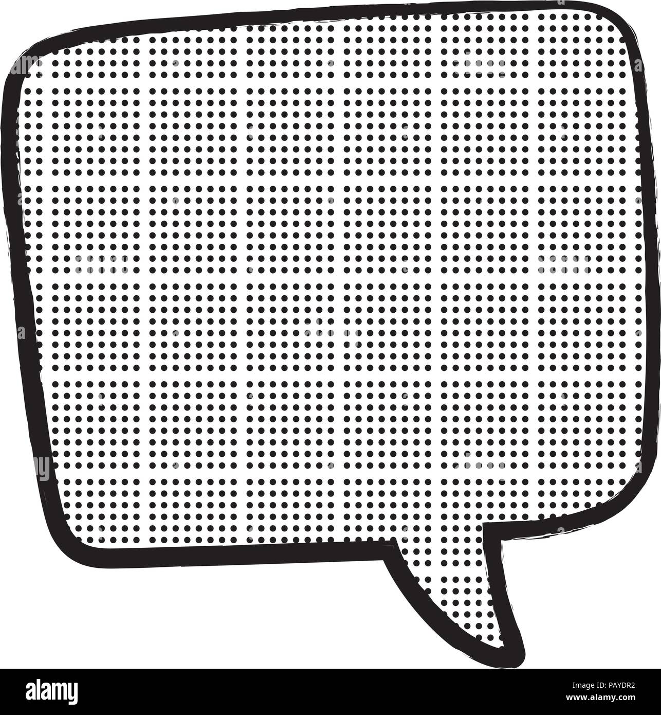 square speech bubble over white background, vector illustration Stock ...