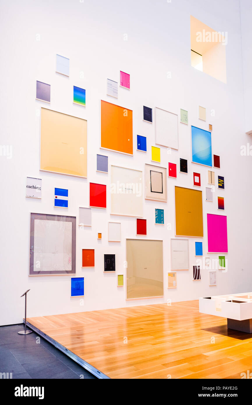 NEW YORK, USA - OCT 8, 2015: Interior of the Museum of Modern Art (MoMA ...