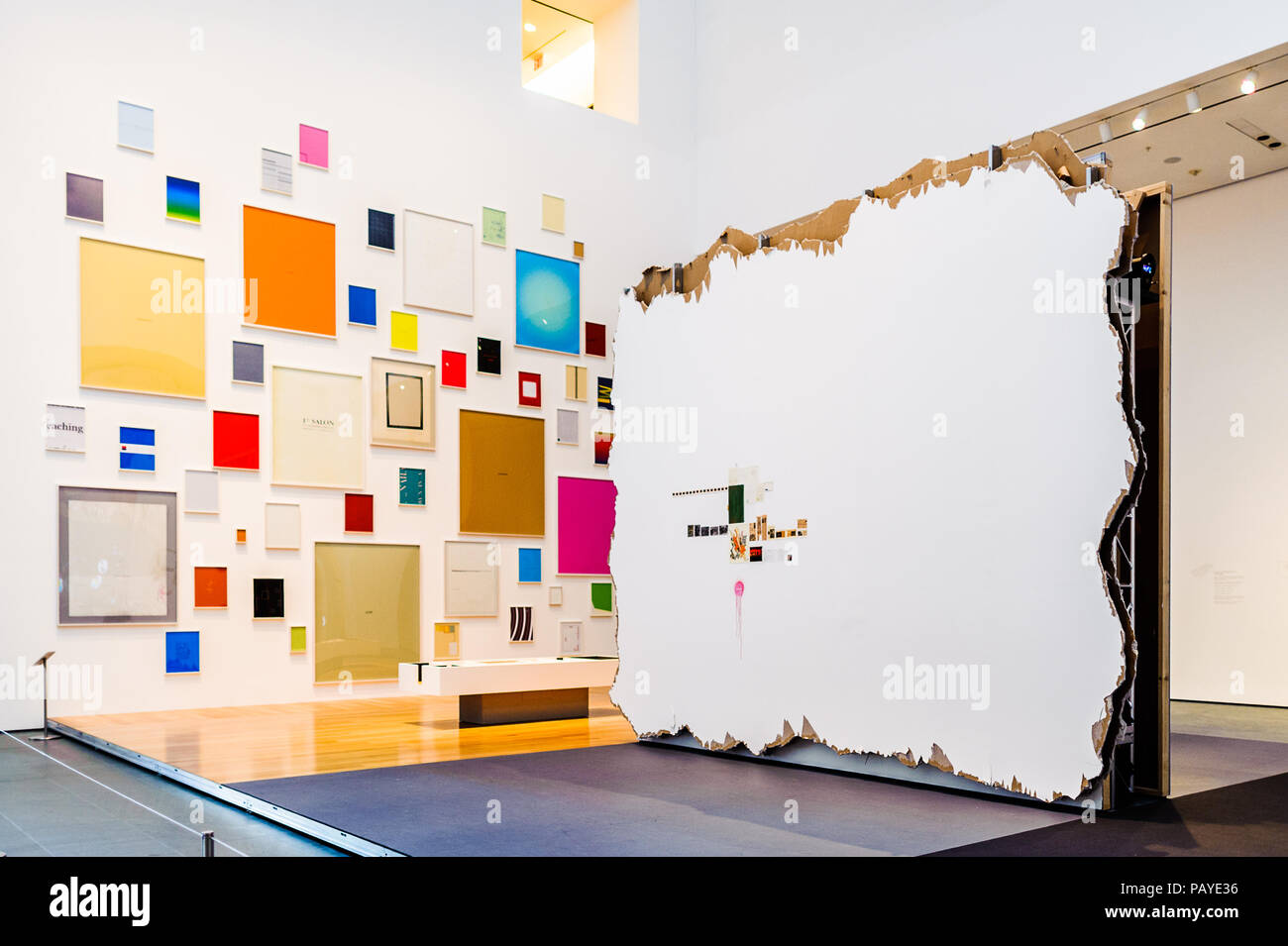NEW YORK, USA - OCT 8, 2015: Interior of the Museum of Modern Art (MoMA ...