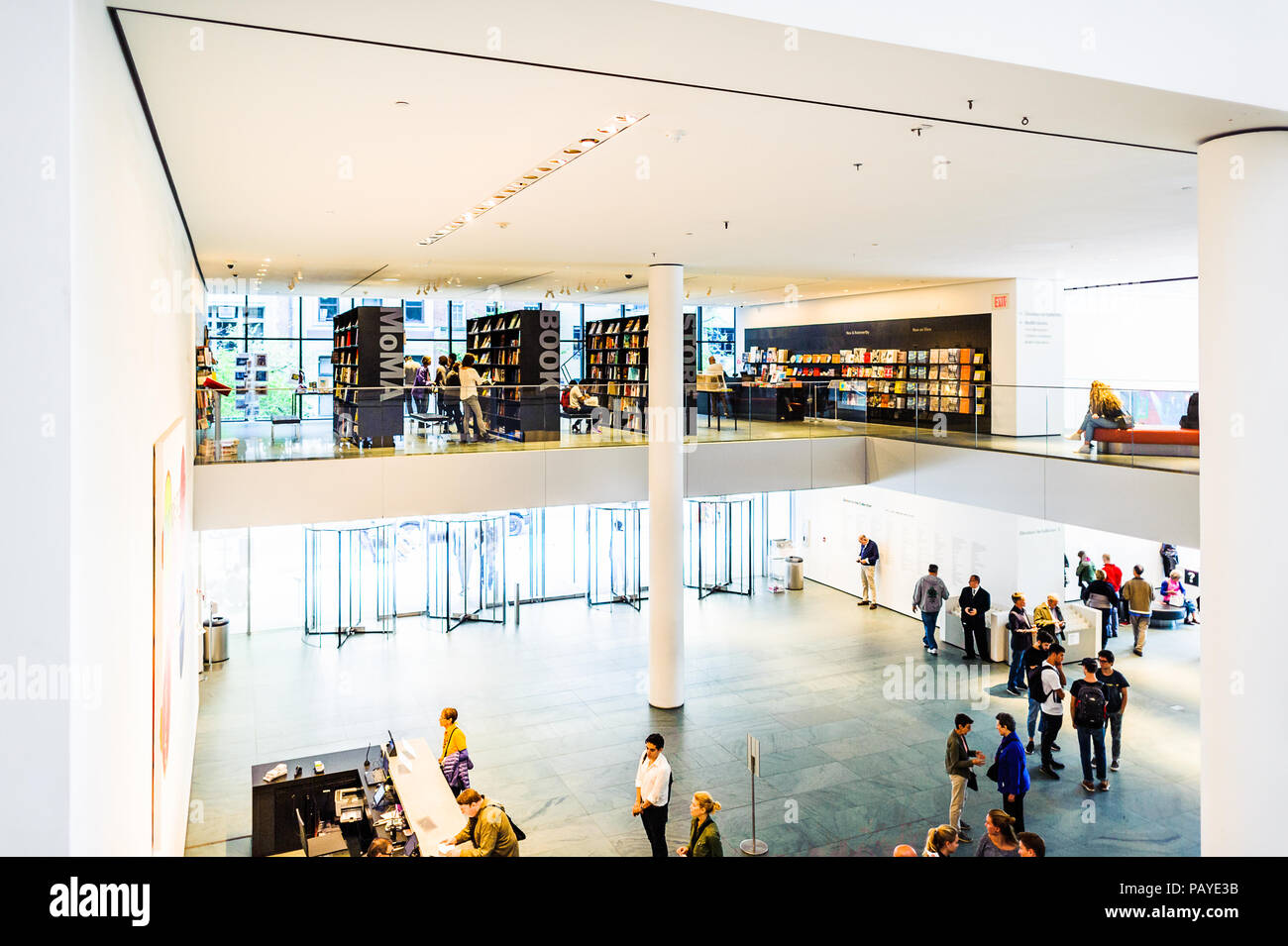 NEW YORK, USA - OCT 8, 2015: Interior of the Museum of Modern Art (MoMA ...