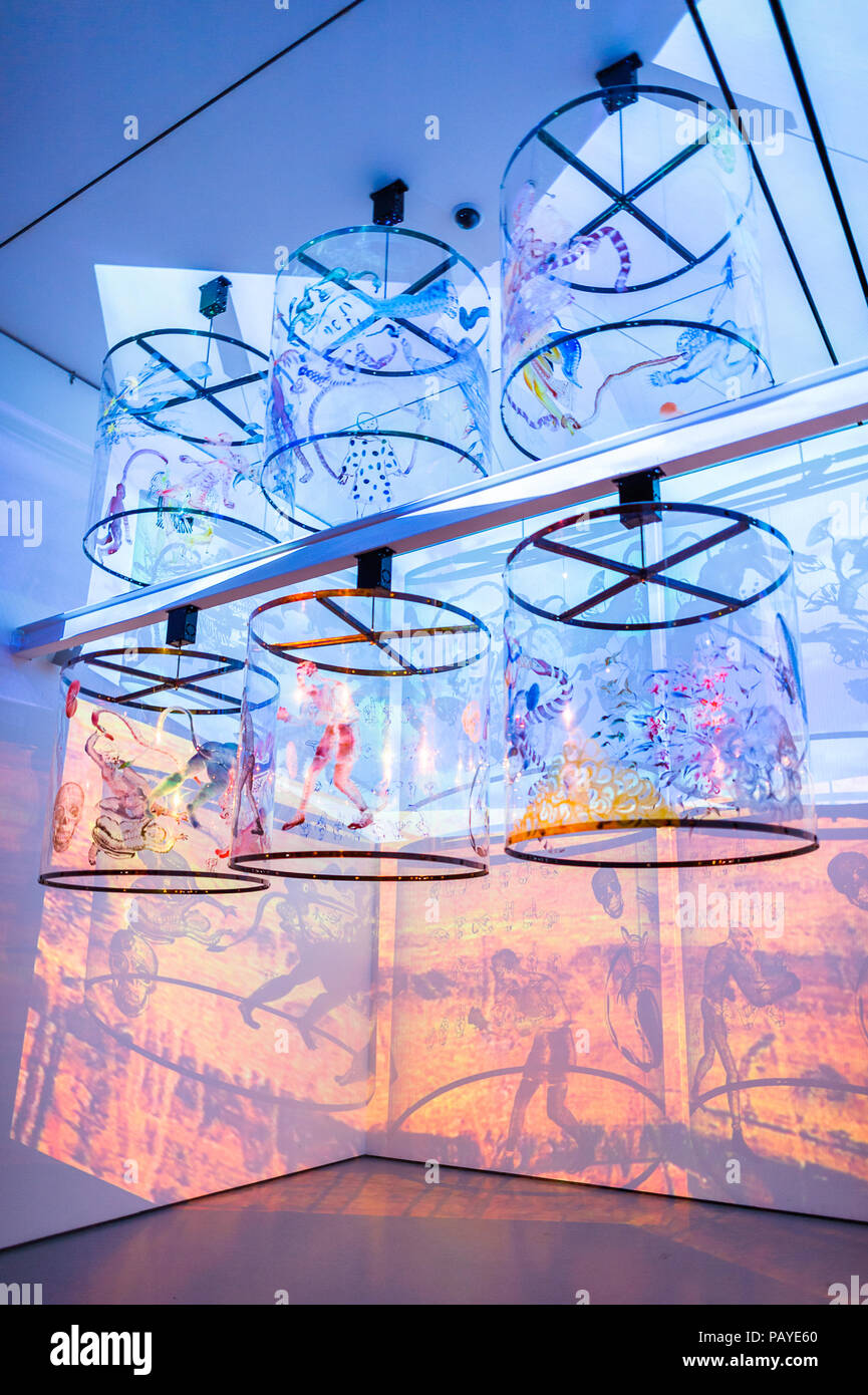 NEW YORK, USA - OCT 8, 2015: Interior of the Museum of Modern Art (MoMA ...