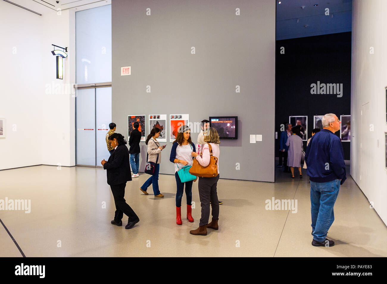 NEW YORK, USA - OCT 8, 2015: Interior of the Museum of Modern Art (MoMA ...