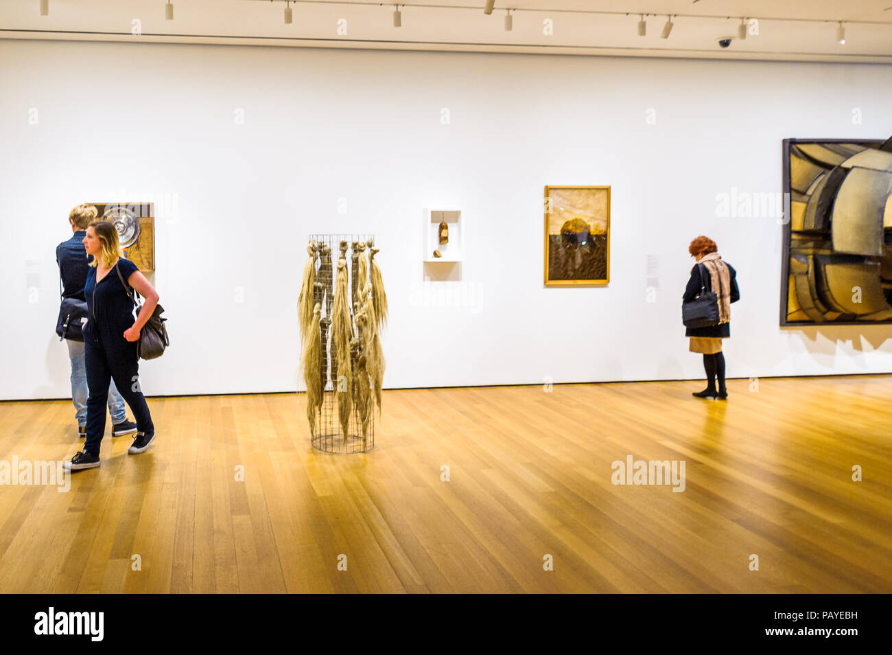 NEW YORK, USA - OCT 8, 2015: Interior of the Museum of Modern Art (MoMA ...