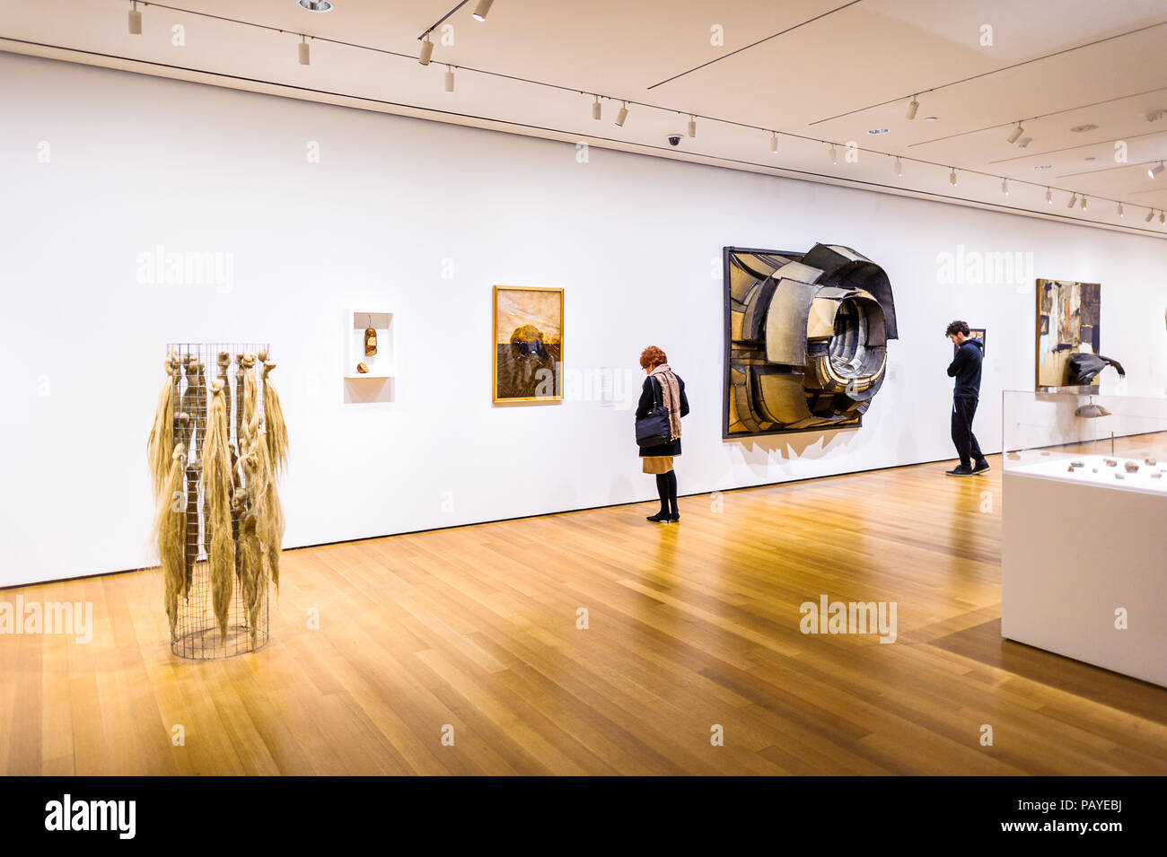 NEW YORK, USA - OCT 8, 2015: Interior of the Museum of Modern Art (MoMA ...