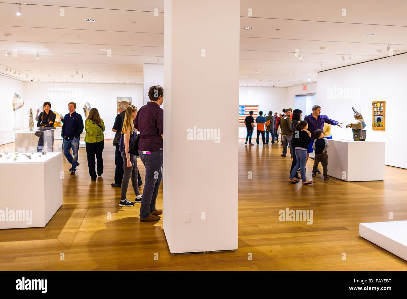NEW YORK, USA - OCT 8, 2015: Interior of the Museum of Modern Art (MoMA ...