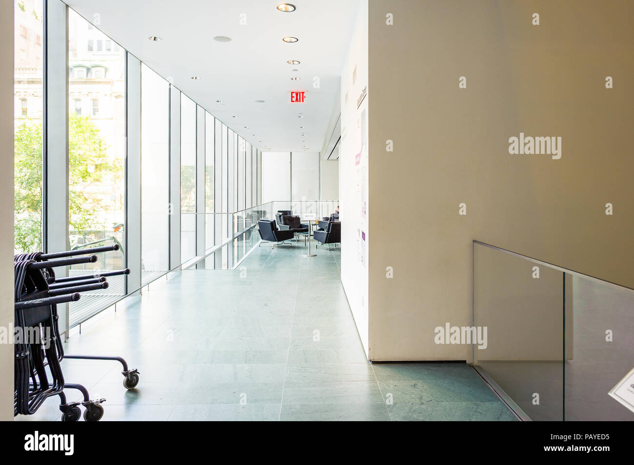 NEW YORK, USA - OCT 8, 2015: Interior of the Museum of Modern Art (MoMA ...