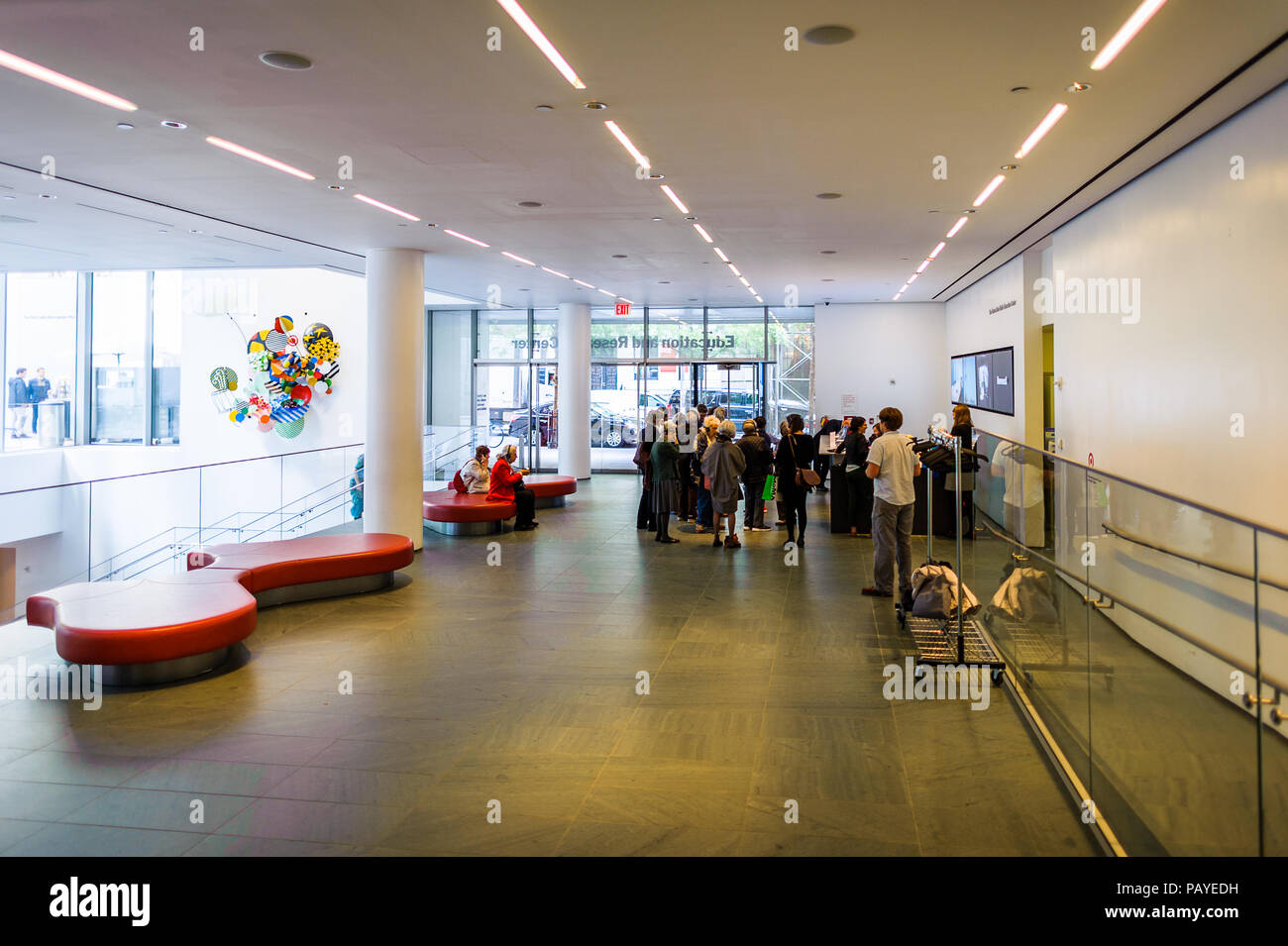 NEW YORK, USA - OCT 8, 2015: Interior of the Museum of Modern Art (MoMA ...