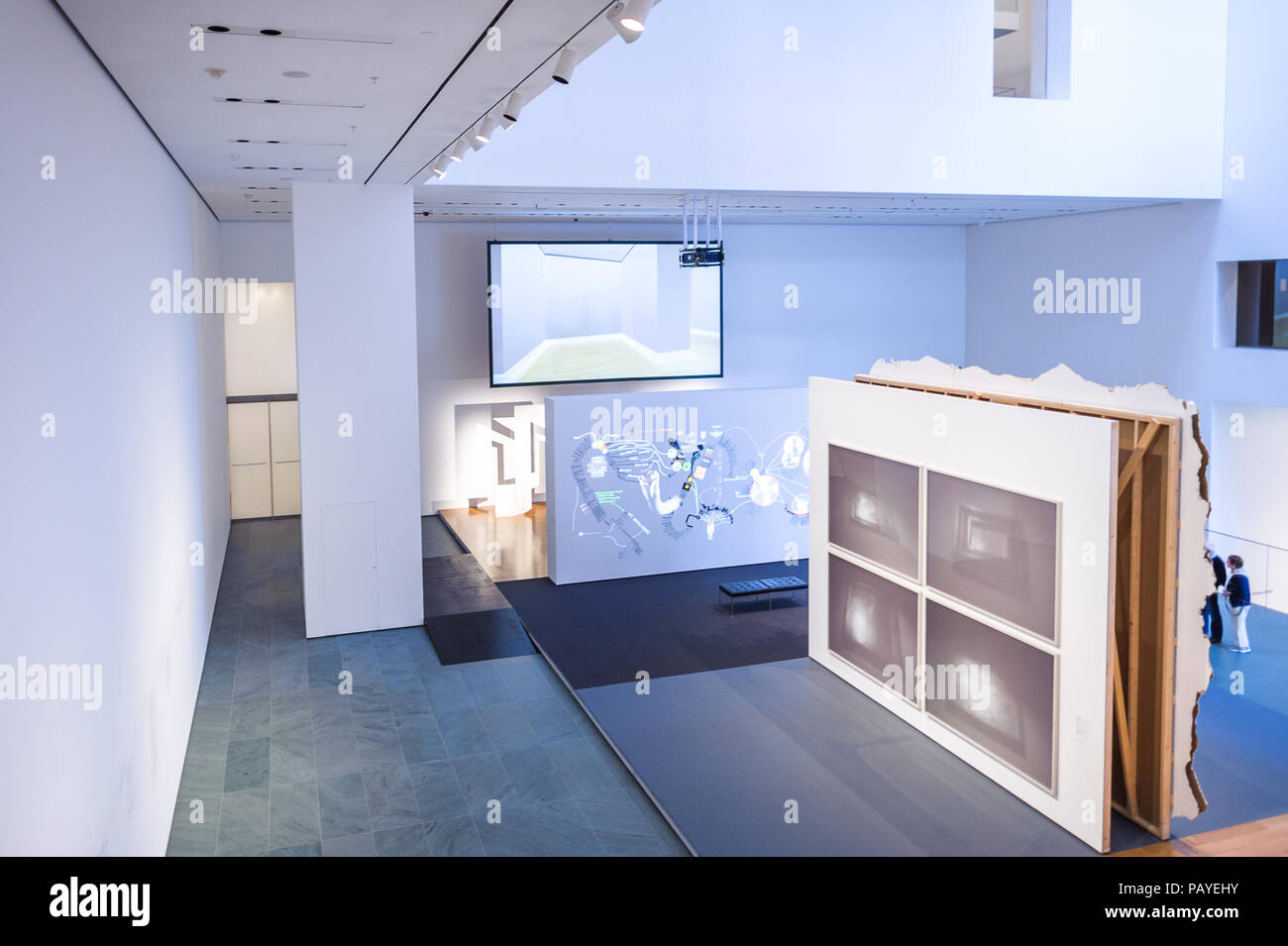 NEW YORK, USA - OCT 8, 2015: Interior of the Museum of Modern Art (MoMA ...