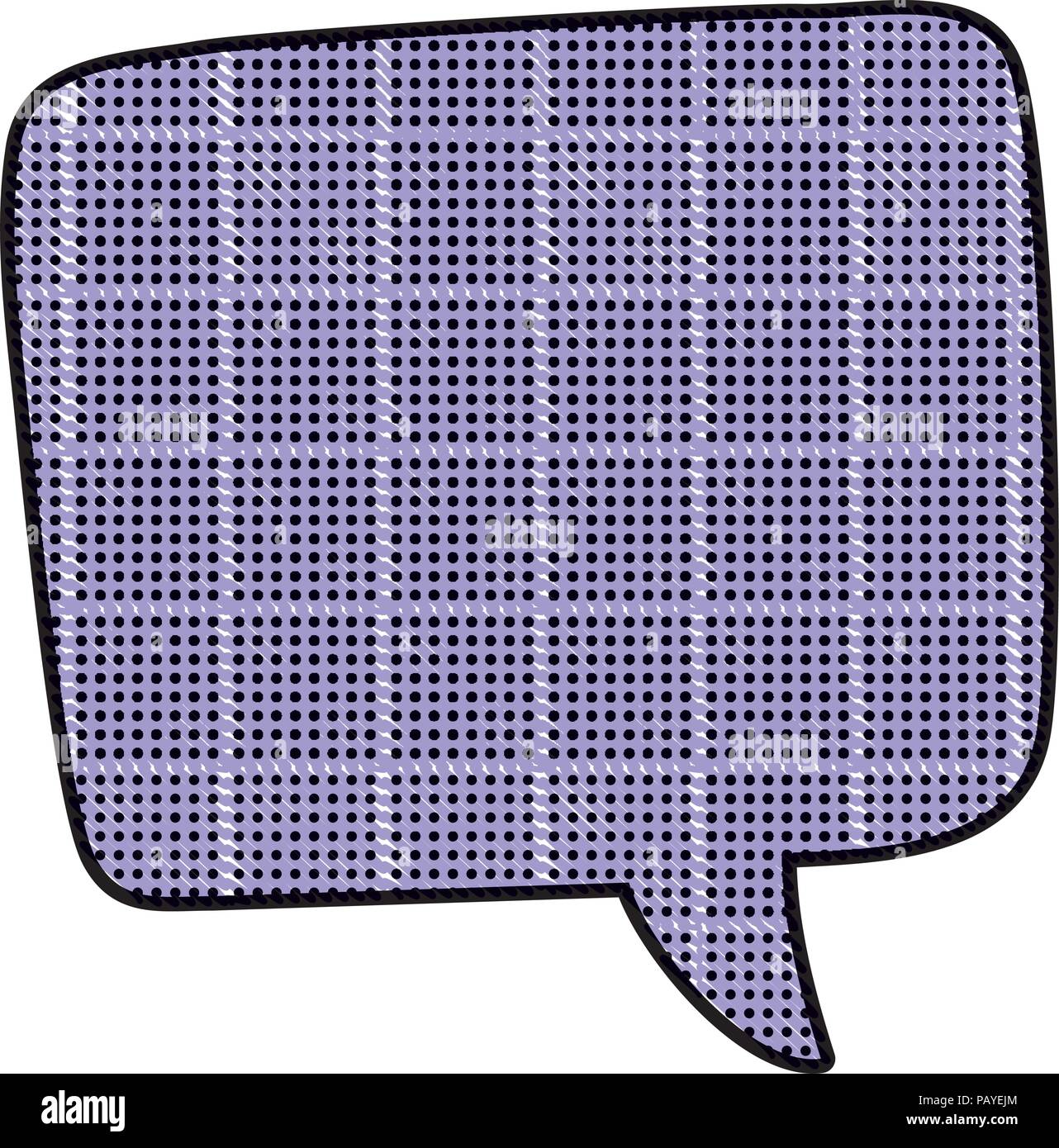 square speech bubble over white background, vector illustration Stock ...